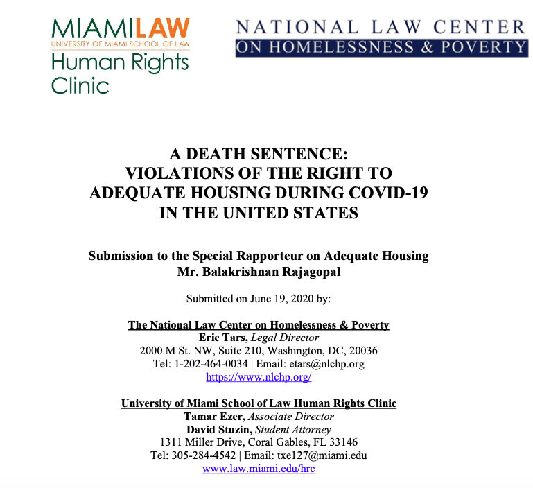 Human Rights - National Homelessness Law Center