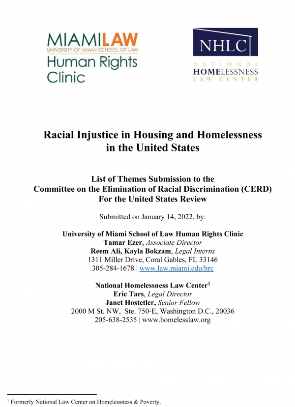 Racial Injustice in Housing and Homelessness in the United States ...