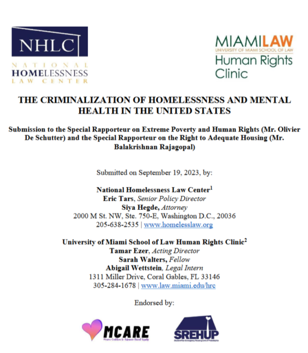 Human Rights - National Homelessness Law Center