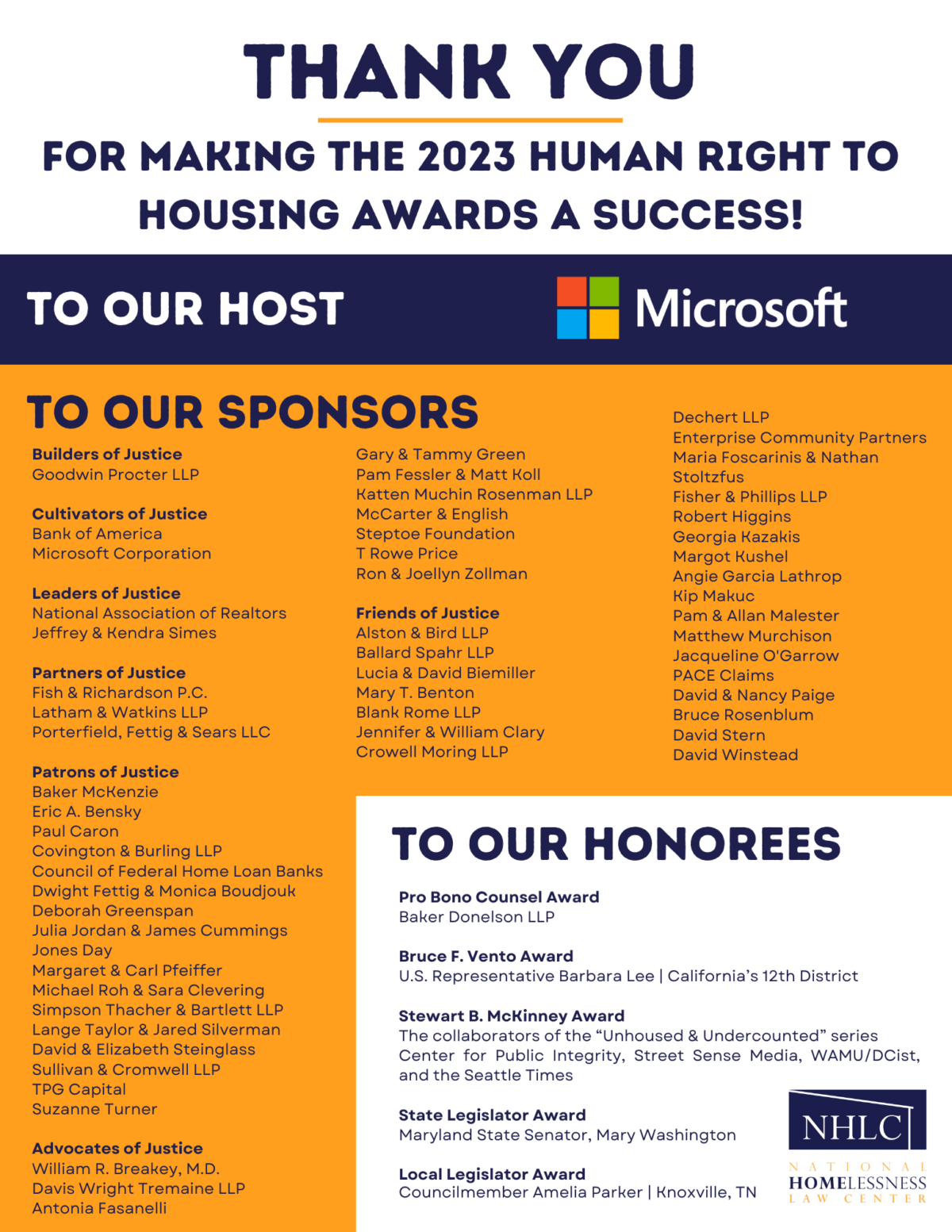 Human Right to Housing Award - National Homelessness Law Center