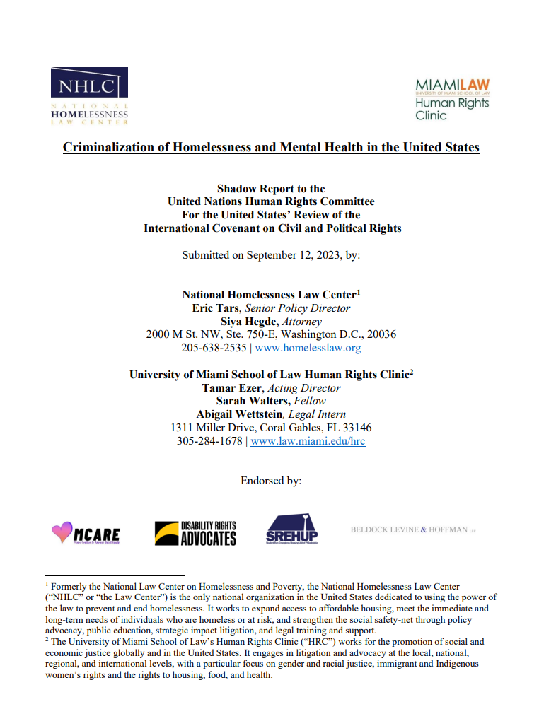 Publications - National Homelessness Law Center