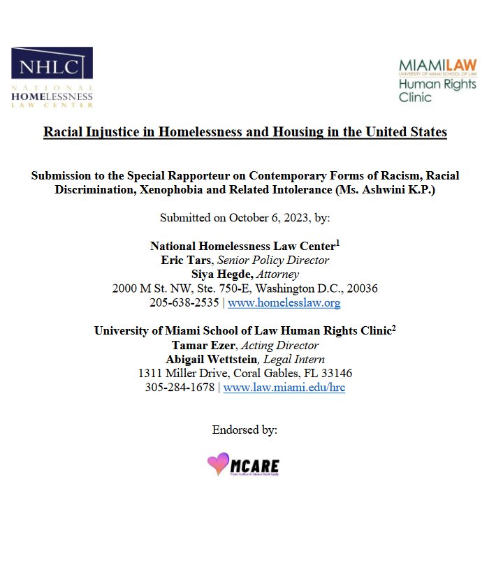 Human Rights - National Homelessness Law Center